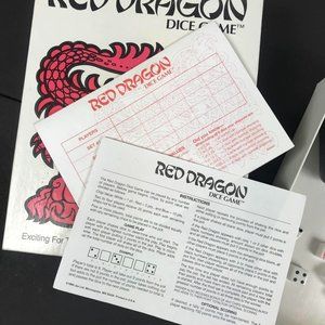 Jax | Games | Vintage Jax Red Dragon Dice Game 995 | Poshmark